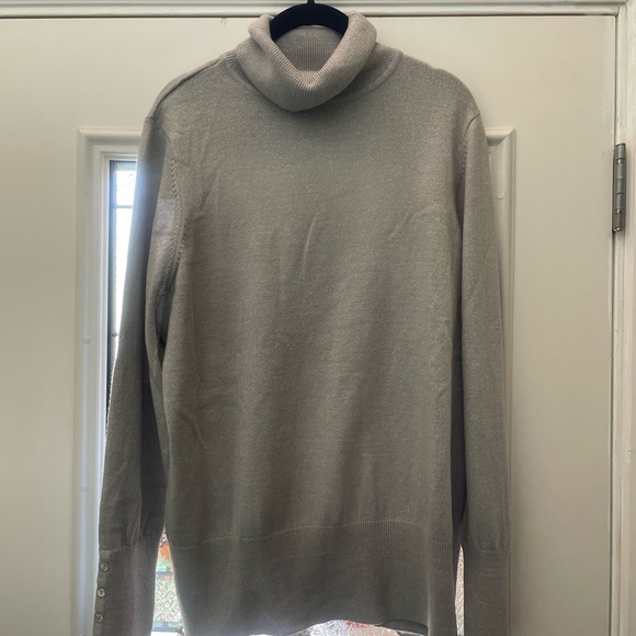 JM Collection | Sweaters | Nwt Jm Collection Subtle Pewtersilver Sheen ...